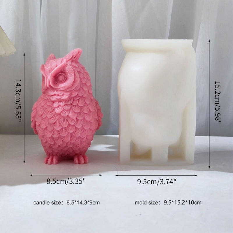 Standing Owl Silicone Molds Epoxy Resin Mold Mold for Making Craft ...