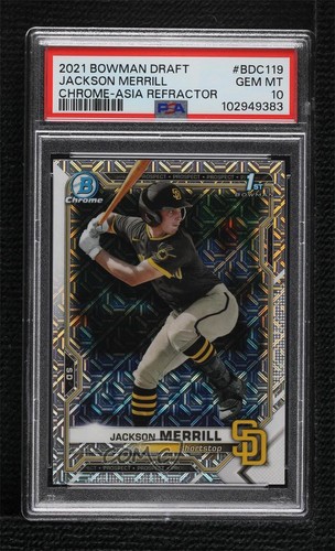 2021 Bowman Draft Chrome Asia Mojo Jackson Merrill (Isaac Frye Pictured ...