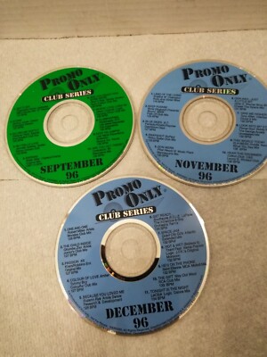Promo Only CD - SEPT, NOV, DECEMBER 1996 - Club Series Promotional for ...
