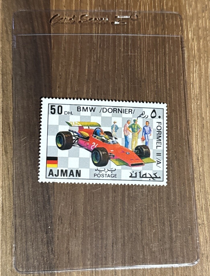 Vintage Auto Racing Stamp, BMW German Race Car, UAE | eBay