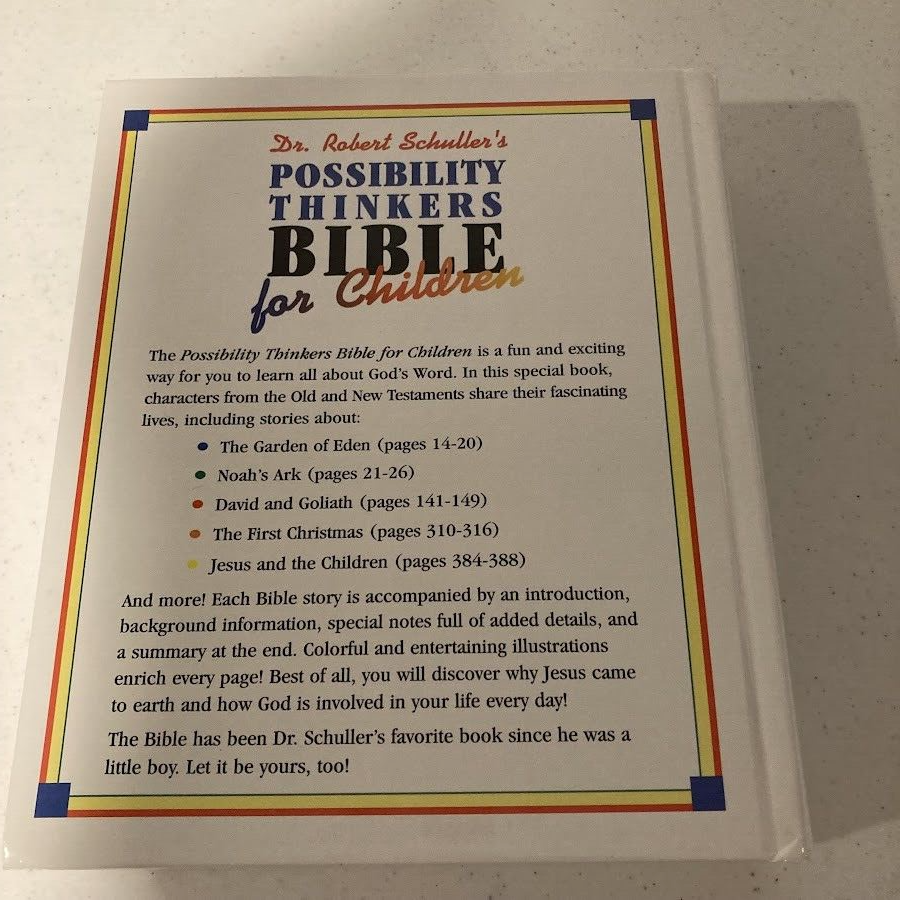 Possibility Thinkers BIBLE for CHILDREN By Dr. Robert H. Schiller New ...