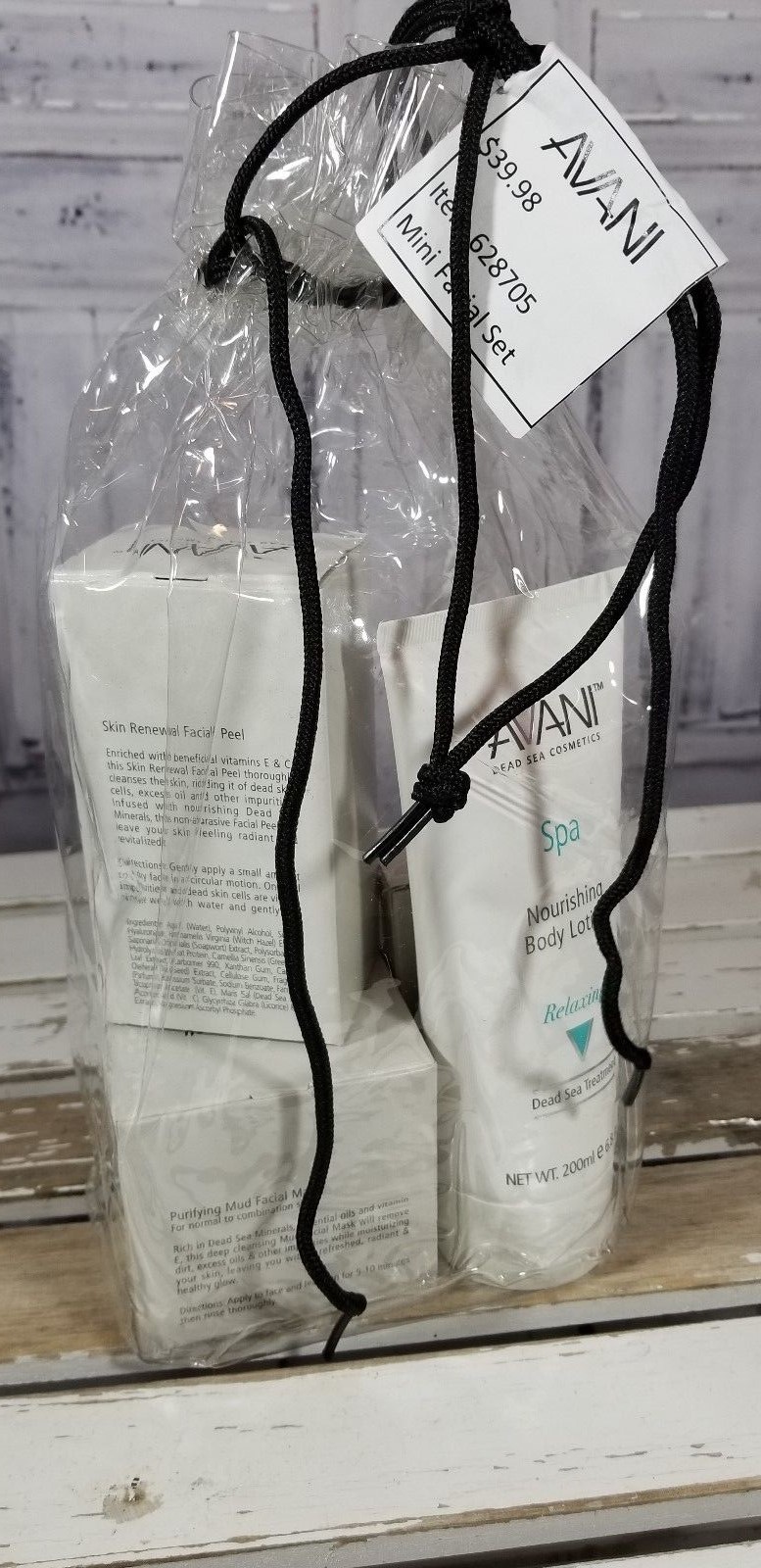Avani Mini Facial set Mud Soap mask Renewal Dead Sea Peel Treatment NEW ...