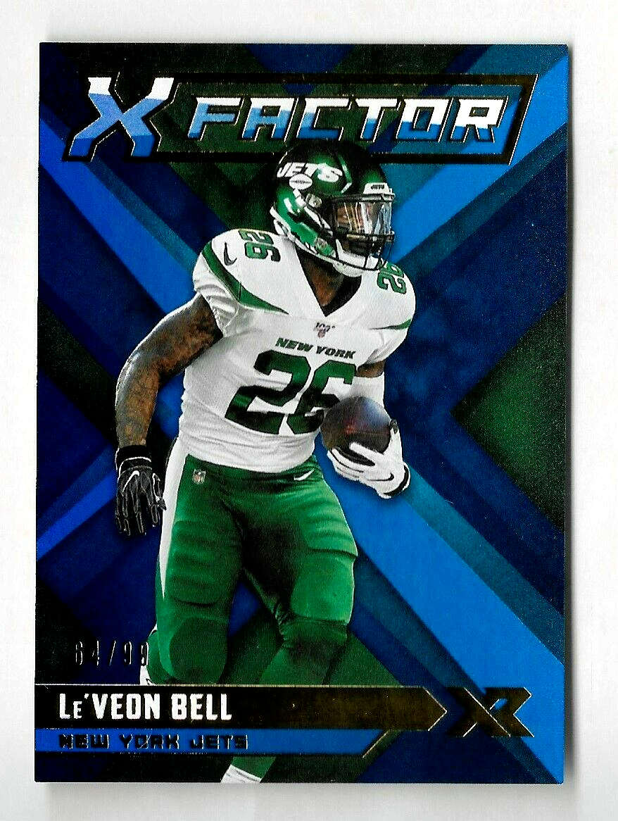LE'VEON BELL 2019 PANINI Xr FOOTBALL X FACTOR SP INSERT #XF-10 64/99 ...