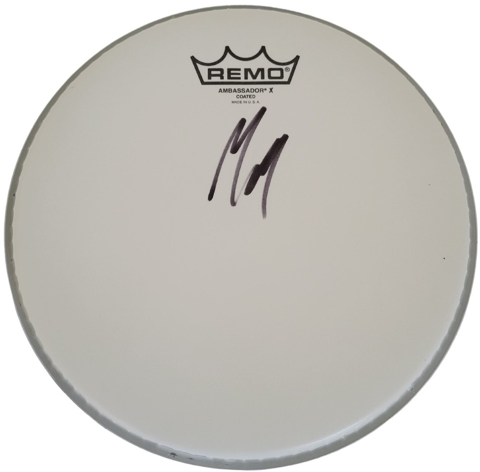 Matt Cameron Pearl Jam Soundgarden Drummer signed Drumhead COA proof ...