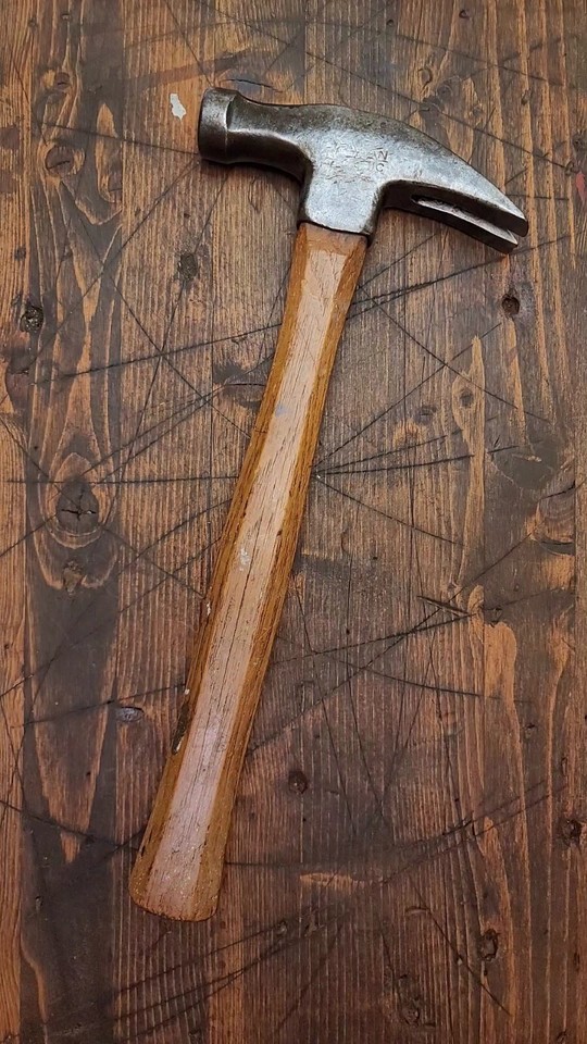 Vintage Stanley Bell Face Straight Claw Hammer - Old Tool | eBay