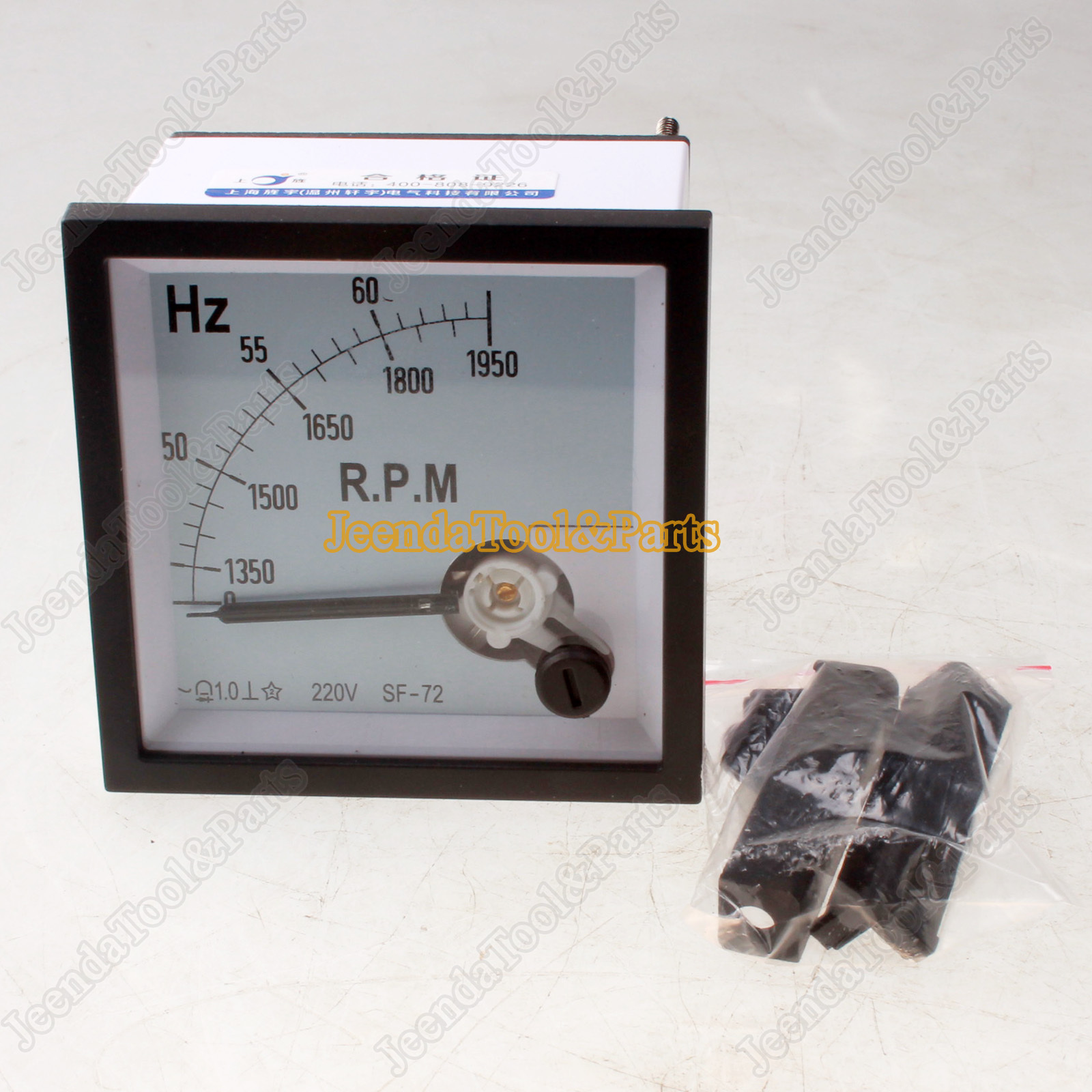 New 45-65Hz Range Square Dial Frequency Measurement Panel Meter ...