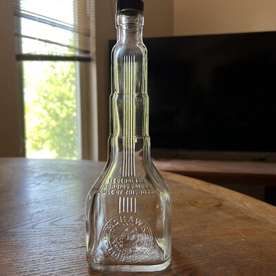 NEAT 1953 Vintage Mohawk Liqueur Liquor Whiskey Bottle Embossed Tower ...