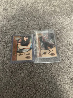 2002 Dart Flipcards Steve Irwin & Terri Irwin Signed Autograph ...