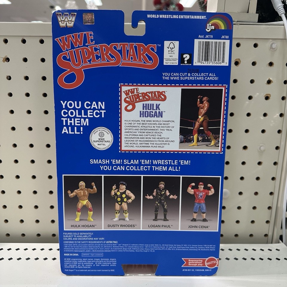 Hulk Hogan LJN WWE Superstars Wrestling Figure Black Card Variant | eBay