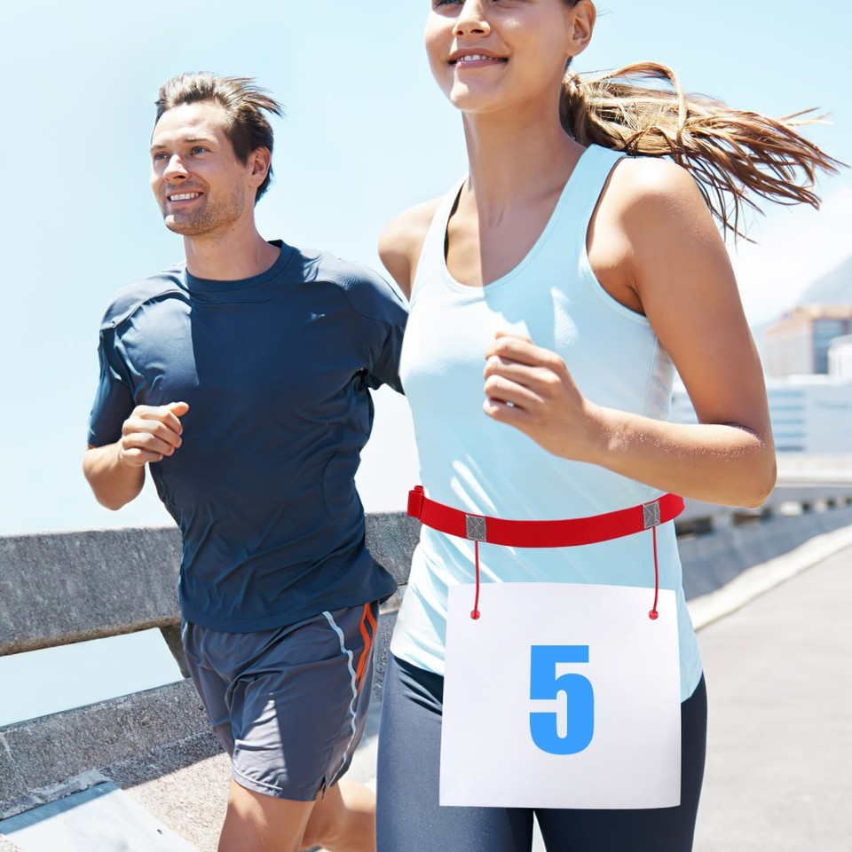 2 PCS Race Belt Runner Running Bib Number with Storage for | eBay Australia