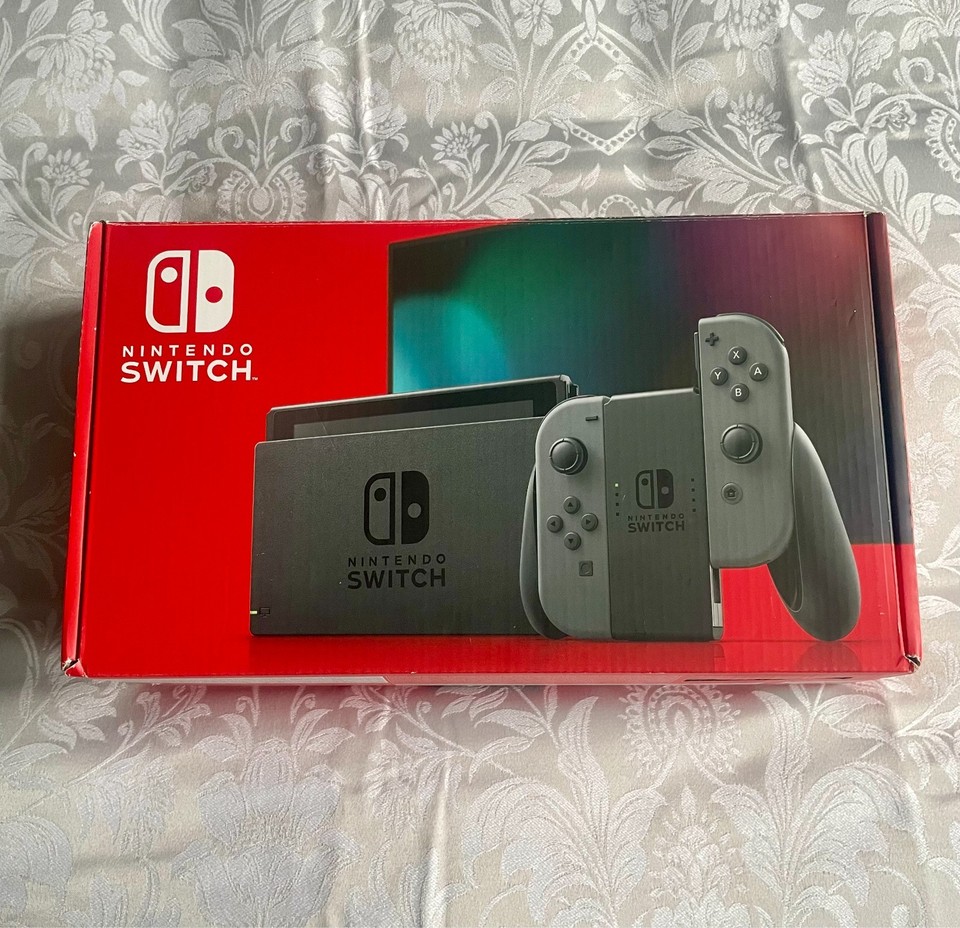 Nintendo Switch Console 32GB – Grey Joy-Cons – Boxed – Excellent ...
