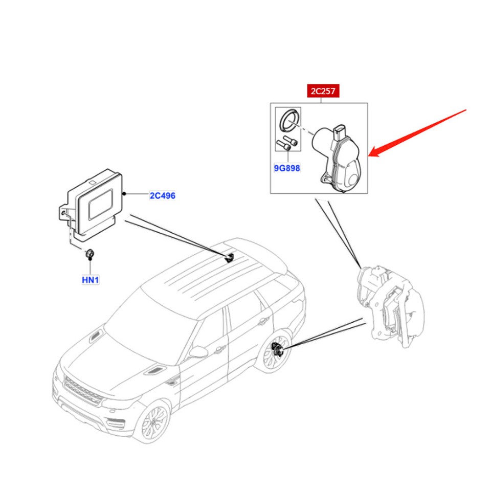 NEW FOR LAND ROVER 13-2017 RANGE ROVER PARKING BRAKE ACTUATOR LR036573 ...