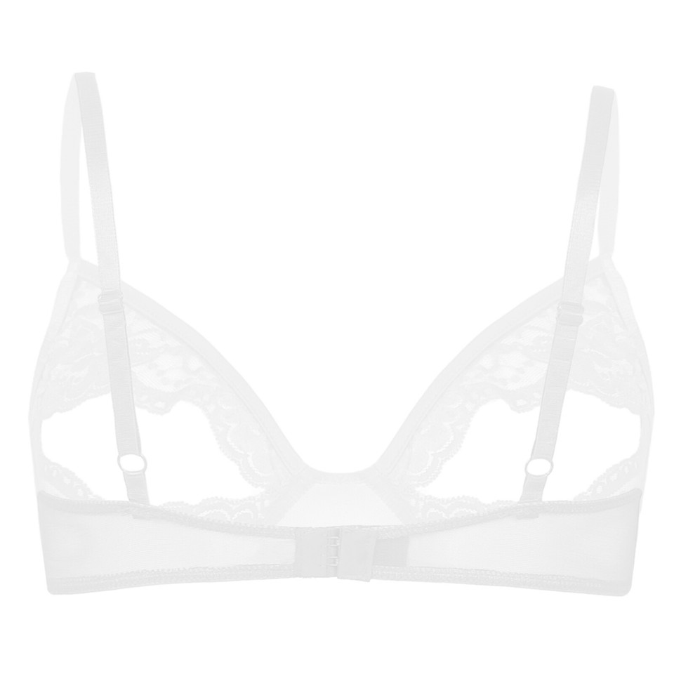 Women's Sexy Lace Floral Open Tip Bra Push Up Lingerie Bralette Top ...