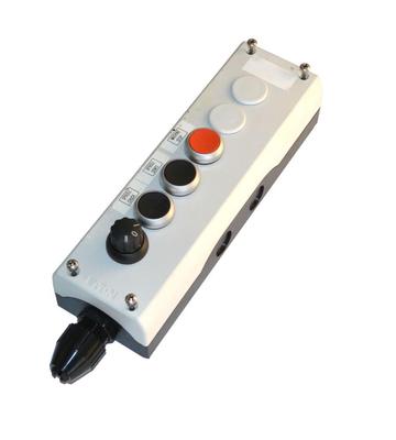 EATON IEC60947-5-1 PUSH BUTTON ENCLOSURE W/ 3 PUSH BUTTONS & 1 SELECTOR ...