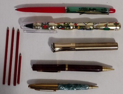 9 Vintage Mechanical Pencil Thin Floating Ship Pen Richard Hudnut Lot ...