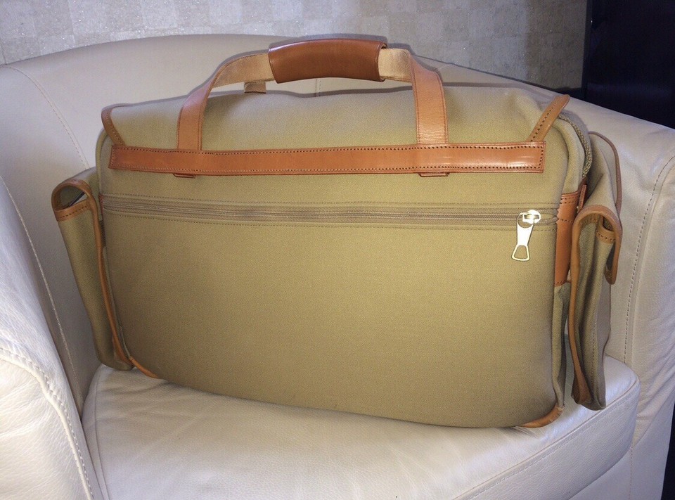 Billingham 550 Khaki Canvas / Tan Leather Camera Bag | eBay UK