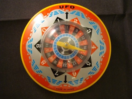 UFO Tin Roulette friction toy Japan | eBay