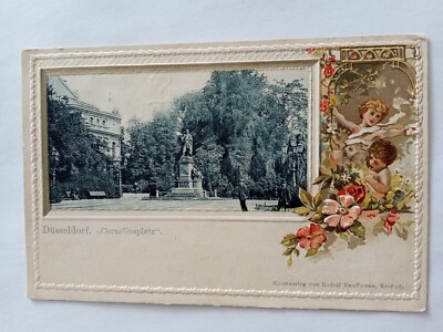 DUSSELDORF GERMANY POSTCARD 1901 POSTALLY USED WURTTEMBURG STAMPS ...