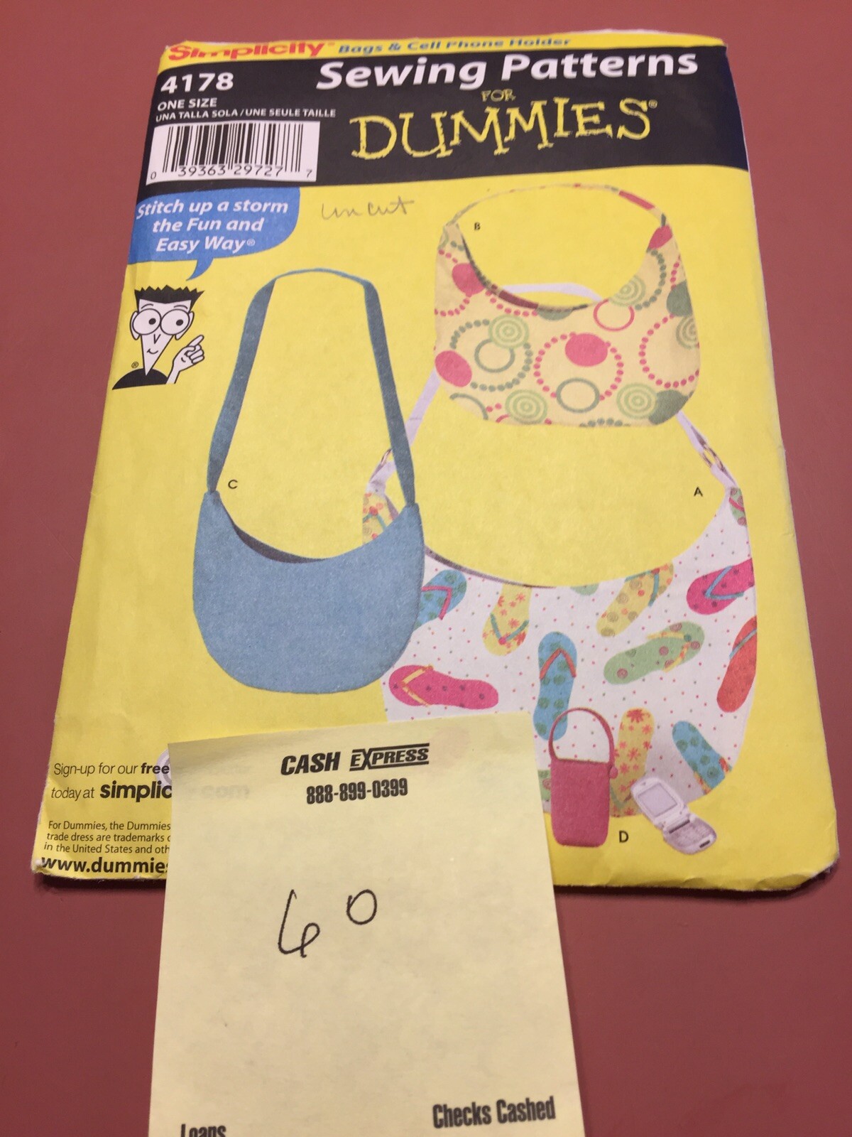 Simplicity Pattern #4178 Bags & Cell Phone Holder Uncut | eBay