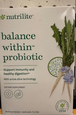 Nutrilite - Balance Within Probiotic 30 Stick Packs 30 Day Supply [EXP ...
