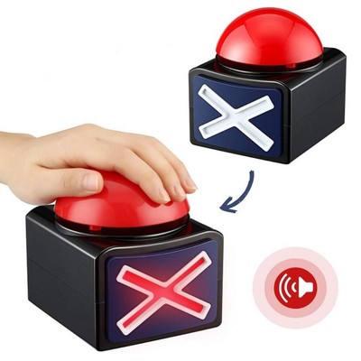 ABS Red Game Buzzer with Sound Light Talent Buzzer New Game Answer ...