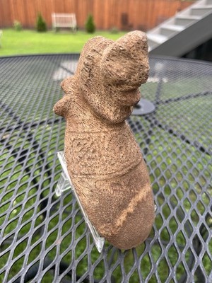 Taino Big Stone Figure Tool PreColumbian Ancient Artifact Arawak Caribe ...