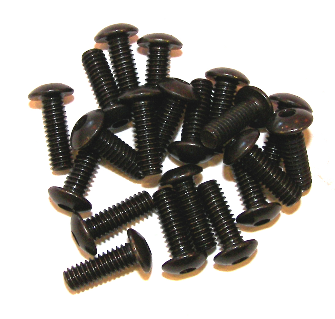 20 5/8" Tattoo Machine Buttonhead Screws , Lot Of 8-32 Screws Binder ...