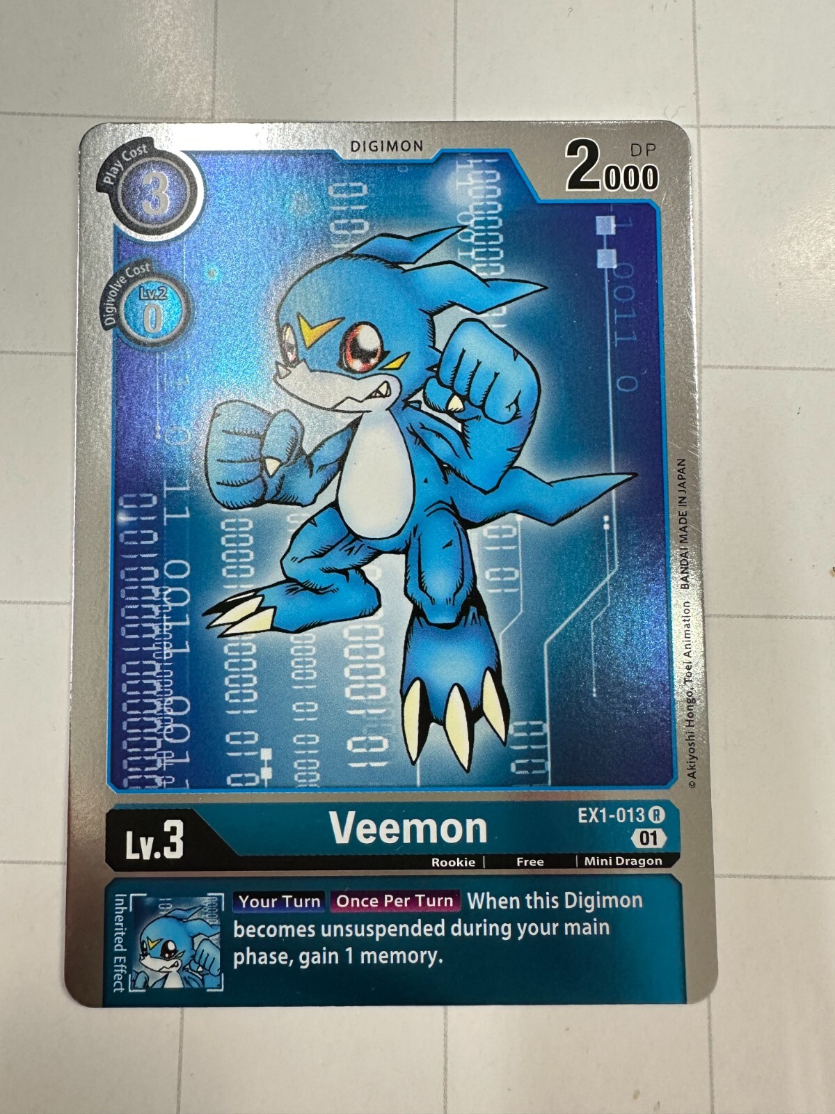 Digimon TCG Veemon EX1-013 Classic Collection Rare Near mint | eBay