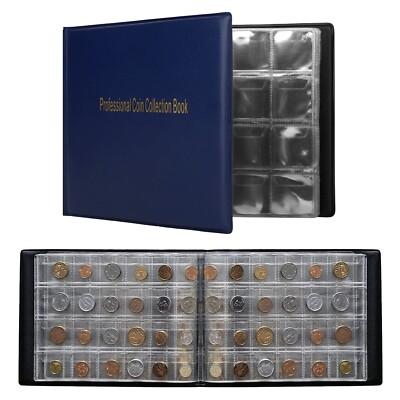 Coin Collection Album Holder, 240 Pockets Storage Book for Penny ...
