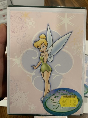 LOT OF 2 Disney Fairies Tinkerbell / Holiday Cards With Envelopes -10 ...