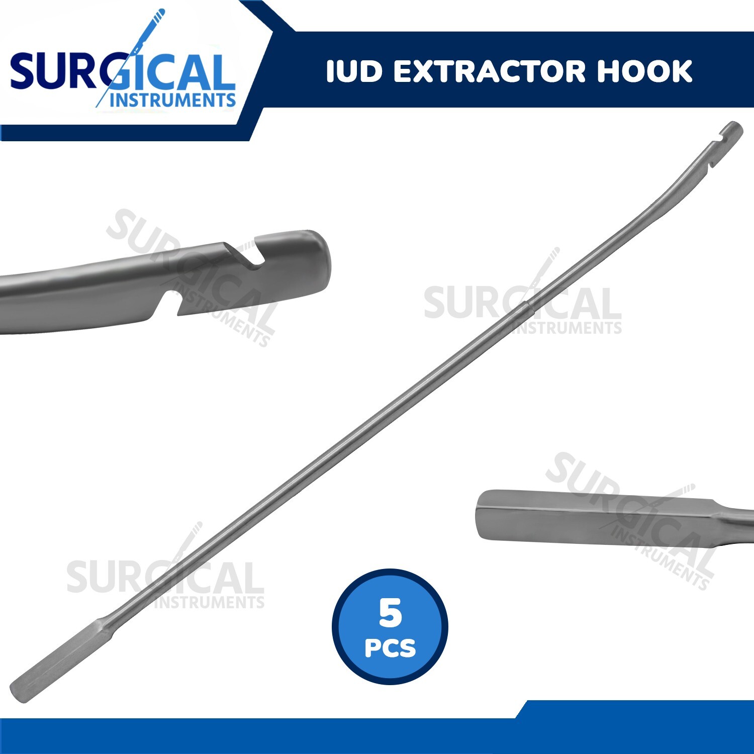 5 Pcs IUD Extractor Hooks OB/Gynecology Instruments 10" German Grade | eBay