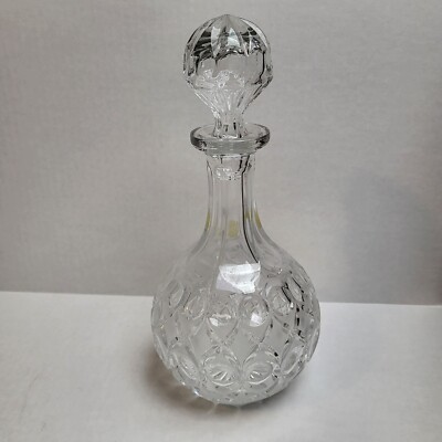 Heavy Crystal Decatur with Stopper 12" Wine Liquor FRN | eBay