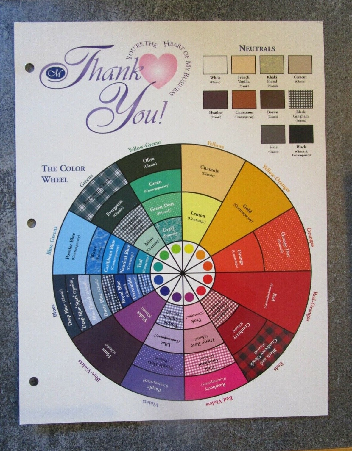 Rose Color Wheel