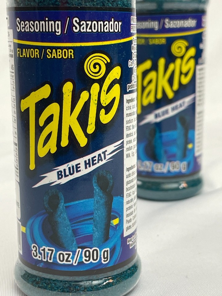 TAKIS BLUE HEAT Powder Seasoning 2 pack Polvo Chilito Sasonador fruit ...
