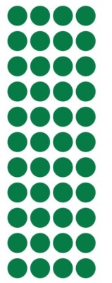 3/4" Green Round Label Dots Stickers Color Coding Inventory 3/4 Inch ...