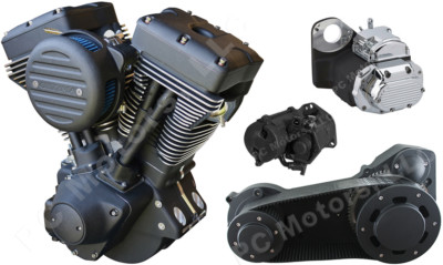 ULTIMA 113” MATTE BLACK OUT EVO SOFTAIL HARLEY DRIVELINE ENGINE MOTOR ...