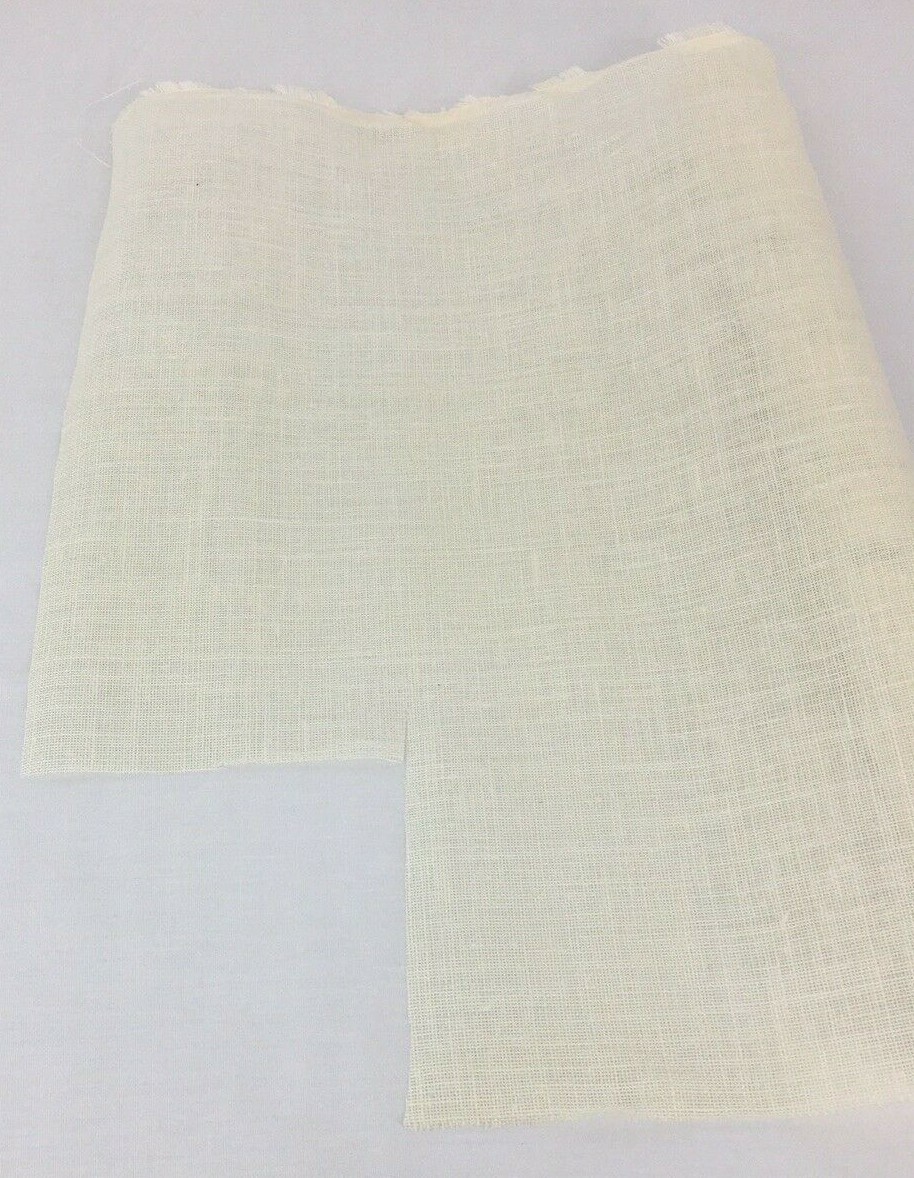 Charles Craft Pure Irish Linen 28ct 15"x18" Cream 4"x4" Square Piece ...