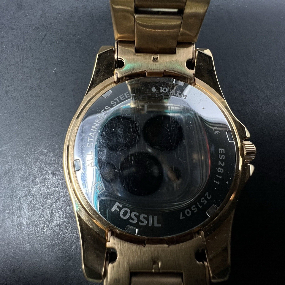 Fossil Riley Multi-Function Rose Gold-plated Ladies Watch ES2811 ...