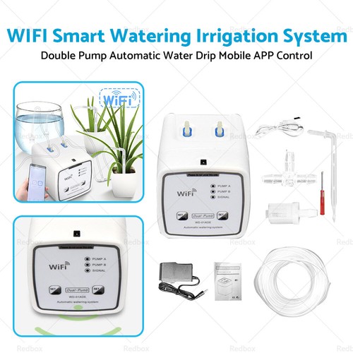 Mobile APP Control Watering System Double Pump Automatic Water Drip ...