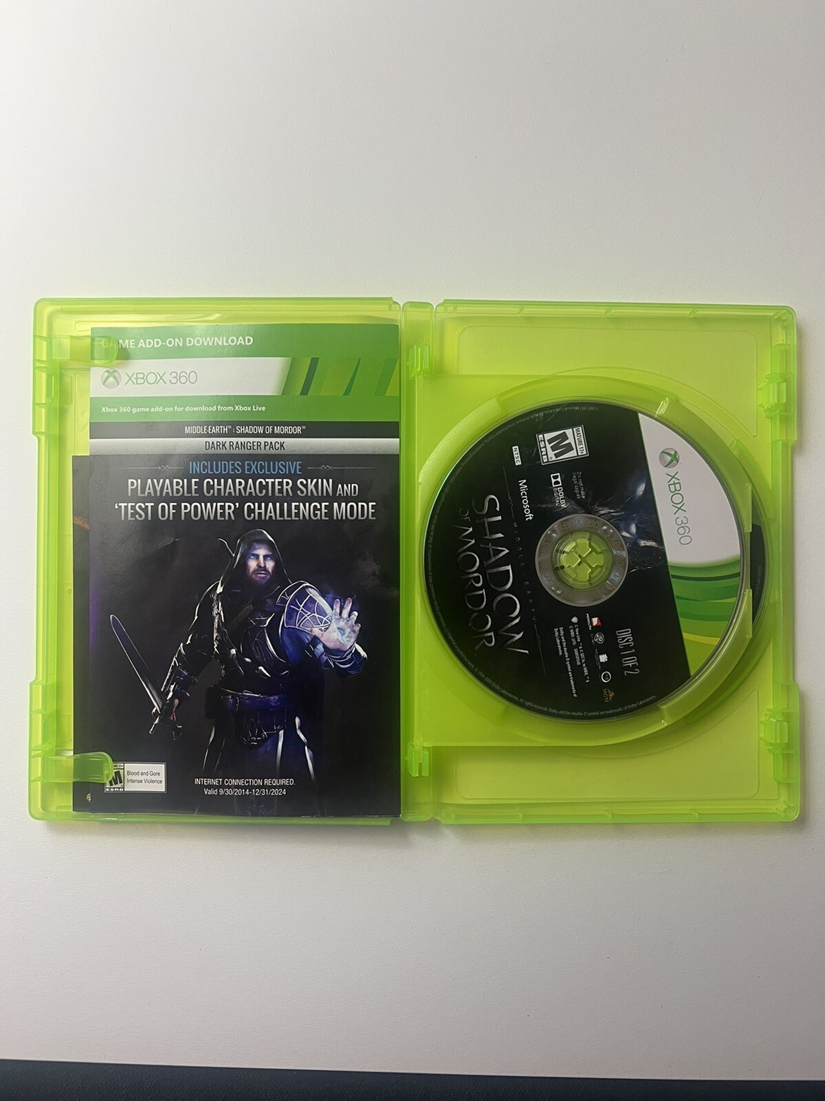 Middle Earth Shadow of Mordor Xbox 360 - Complete CIB 883929319596 | eBay