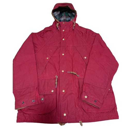 RRL Oiled Cloth Mountain Parka Jacket Ralph Lauren Double RL M Red F/S ...