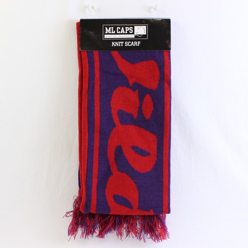 Merge Left Inc Caps Quilty Knit Scarf Linfield Wildcats Purple/Red | eBay