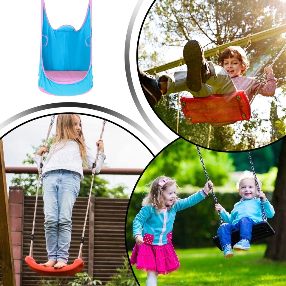 Kids Pod Swing Seat | Cotton Hammock Chair for Indoor & Outdoor Use | eBay