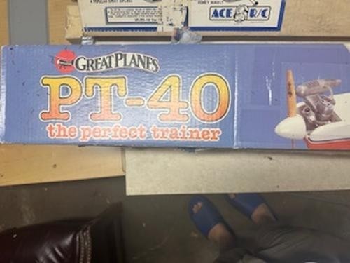 Vintage Great Planes PT-40 RC Model Airplane Kit - NOS, Unbuilt ...