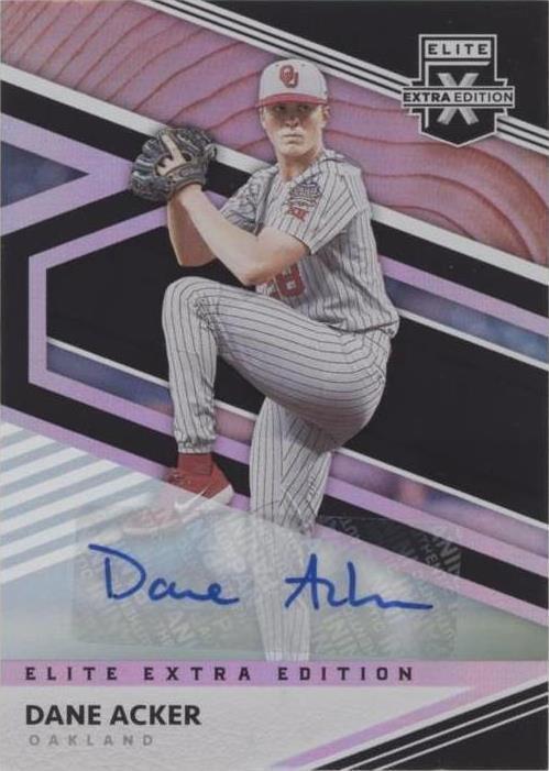 2020 Panini Elite Extra Edition - Dane Acker #134 Signatures (AU, RC ...