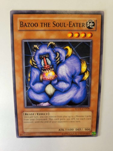 Yu-Gi-Oh! Bazoo The Soul-Eater SDDE-EN008 - The Dark Emperor Unlimited ...