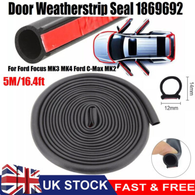 Door Weatherstrip Seal (On Door) For Ford Focus MK3 MK4 Ford C-Max MK2 ...