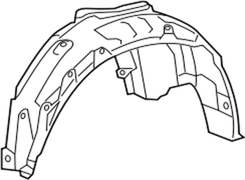 65637-33060 Toyota Liner, rear wheel house, rh 6563733060, New Genuine ...