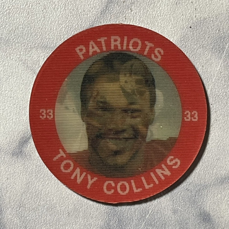 1984 7-11 Slurpee Football East Action Coin #16 XVI Tony Collins ...