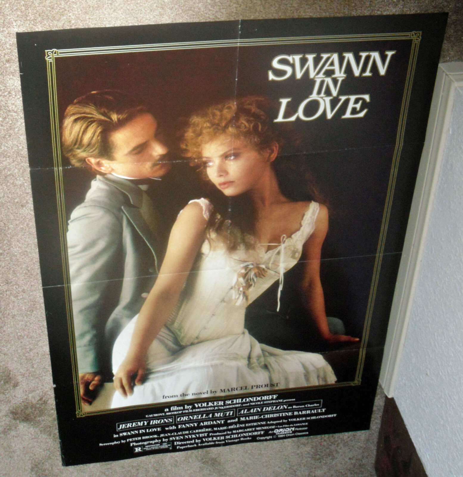 SWANN IN LOVE original 1984 one sheet movie poster JEREMY IRONS/ORNELLA ...